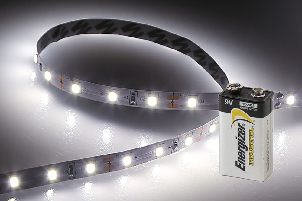 Can 9V Batteries Light 12V LED Strips?