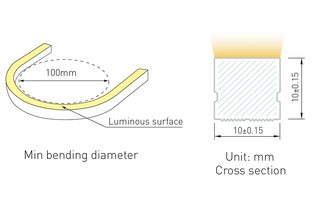 Side Bend LED Neon Strip UTNS-SB1010 - Unitop
